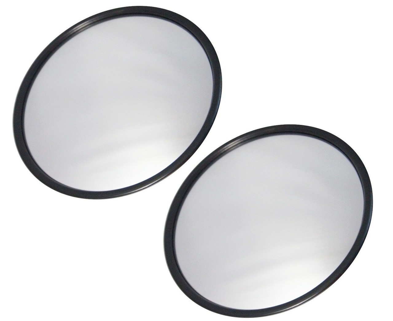 QSC 8" Round Stainless Steel Convex Mirror for Trucks & Semi Trucks 2 PCS