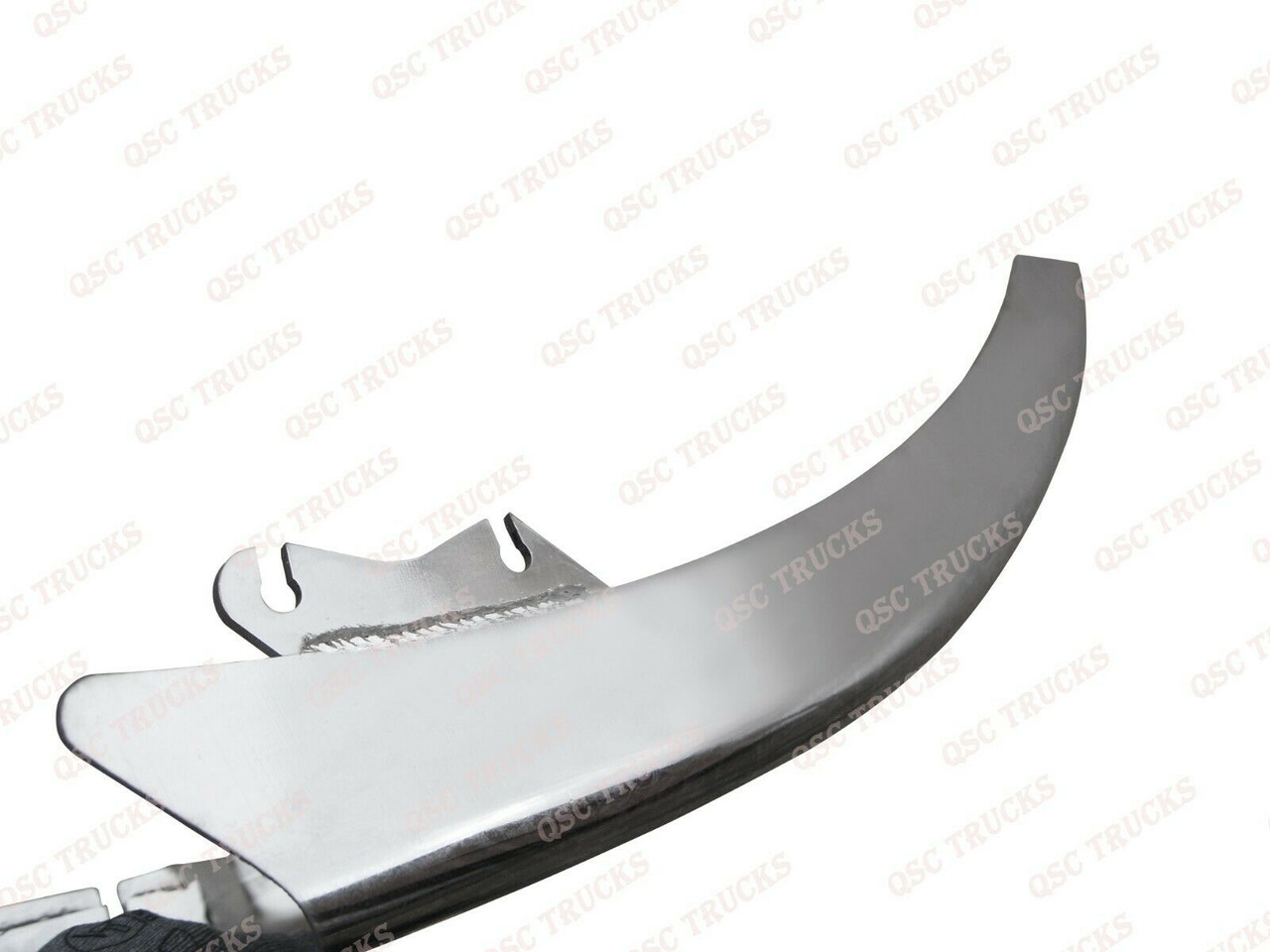 QSC Chrome Front Bumper End Corners Left Right Pair Freightliner M2 106 ...