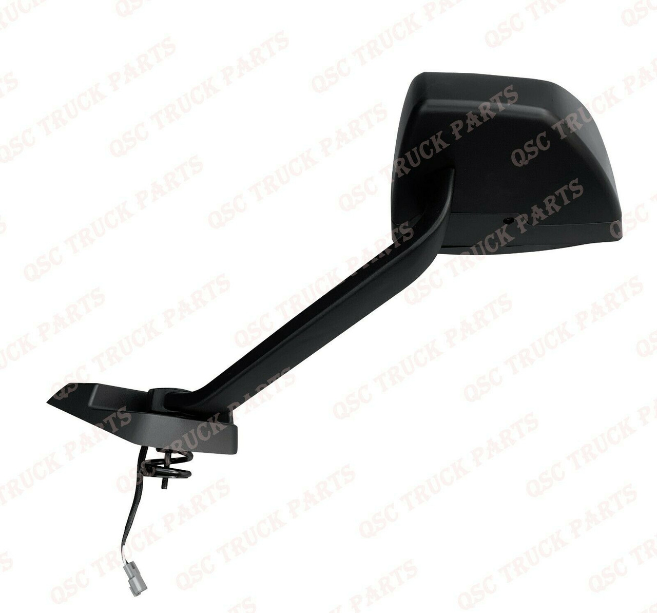 QSC Replacement Black Hood Mirror Left Driver Side for Mack Anthem