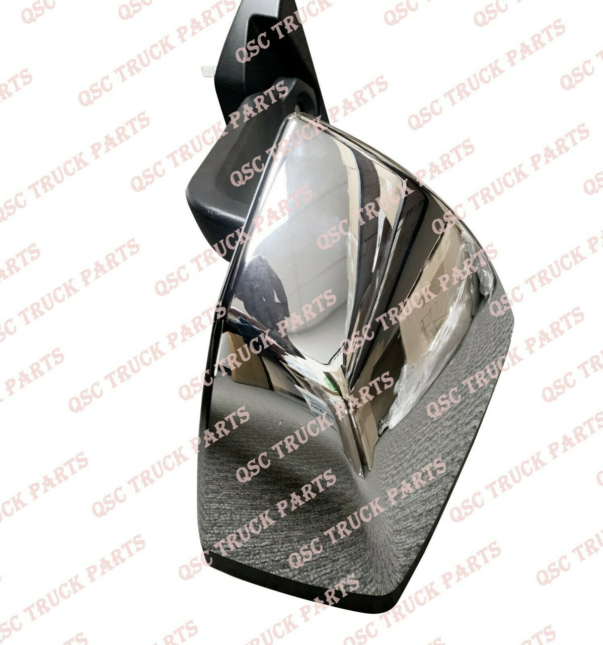 QSC Chrome Hood Mirror Left Driver Right Passenger Pair for Mack Anthem
