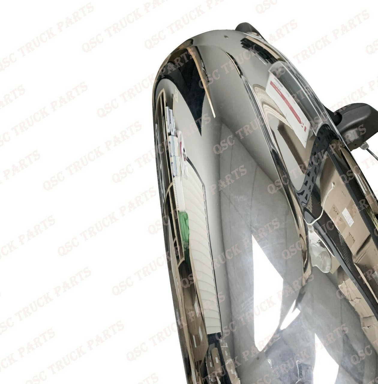 QSC Chrome Door Mirror Assemblies W/ Arms Right Passenger Side for Mack 613