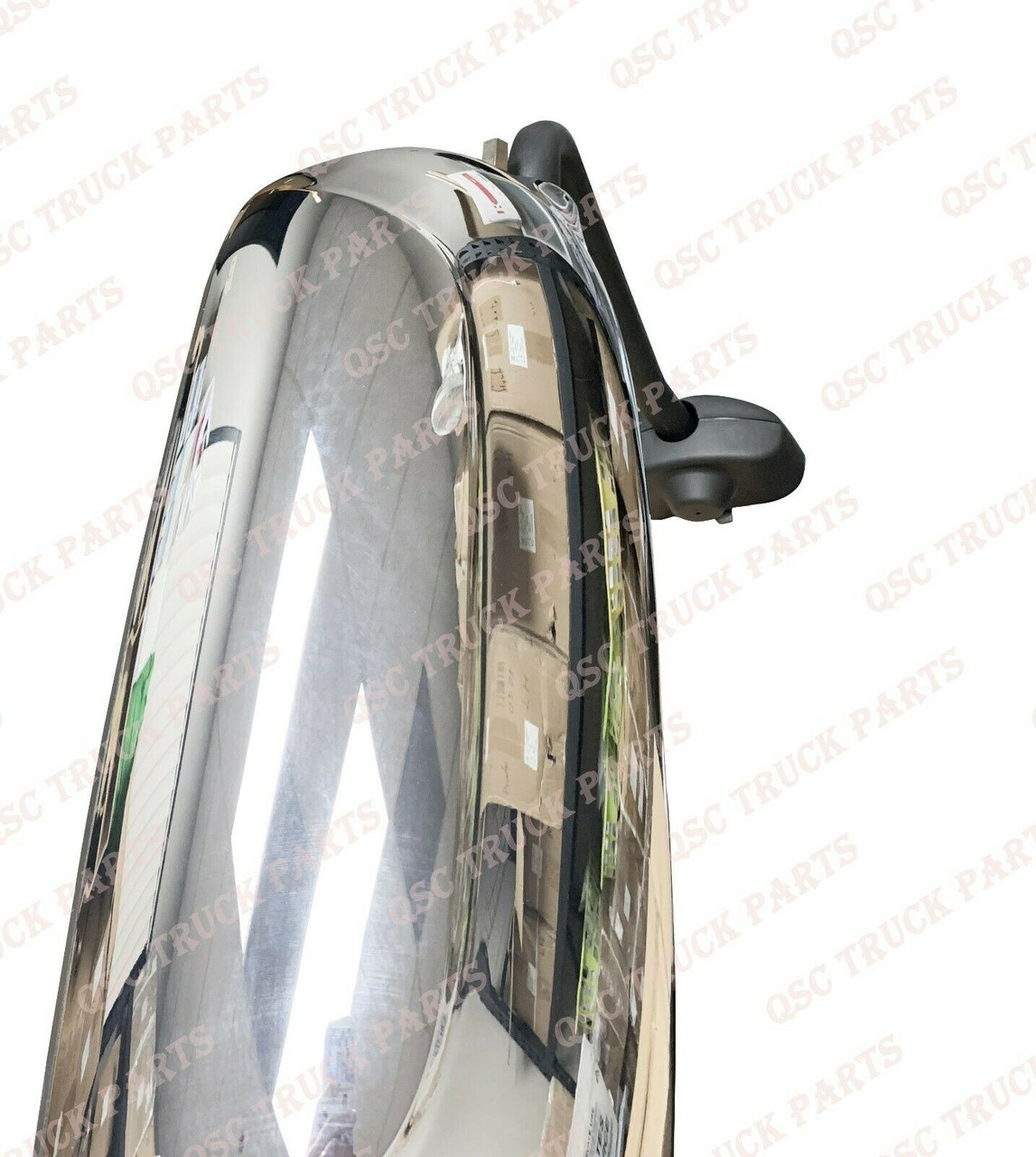 QSC Chrome Door Mirror Assemblies W/ Arms Right Passenger Side for Mack 613
