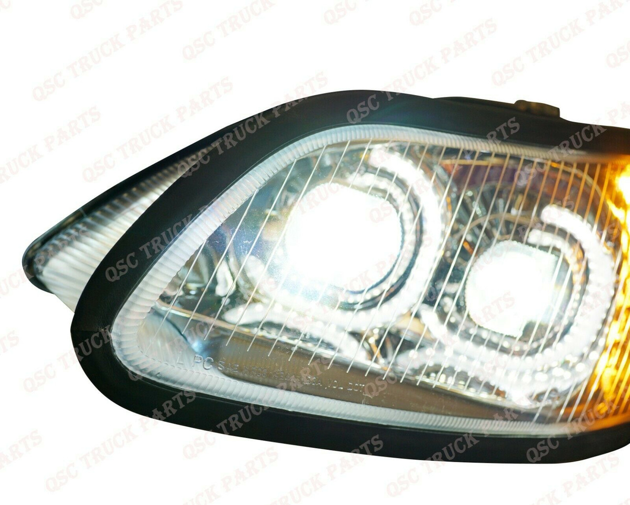 QSC Full LED Performance Headlight Assembly Pair for Freightliner M2 03-19