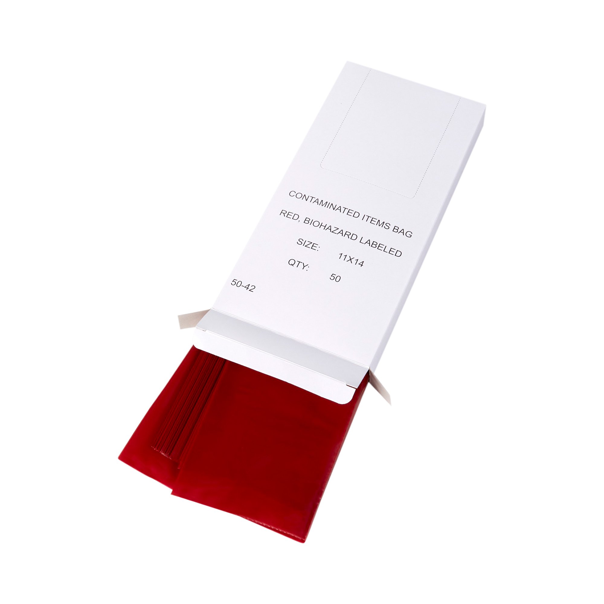 Infectious Waste Bag 1 to 6 gal. Red Bag 11 X 14 Inch
