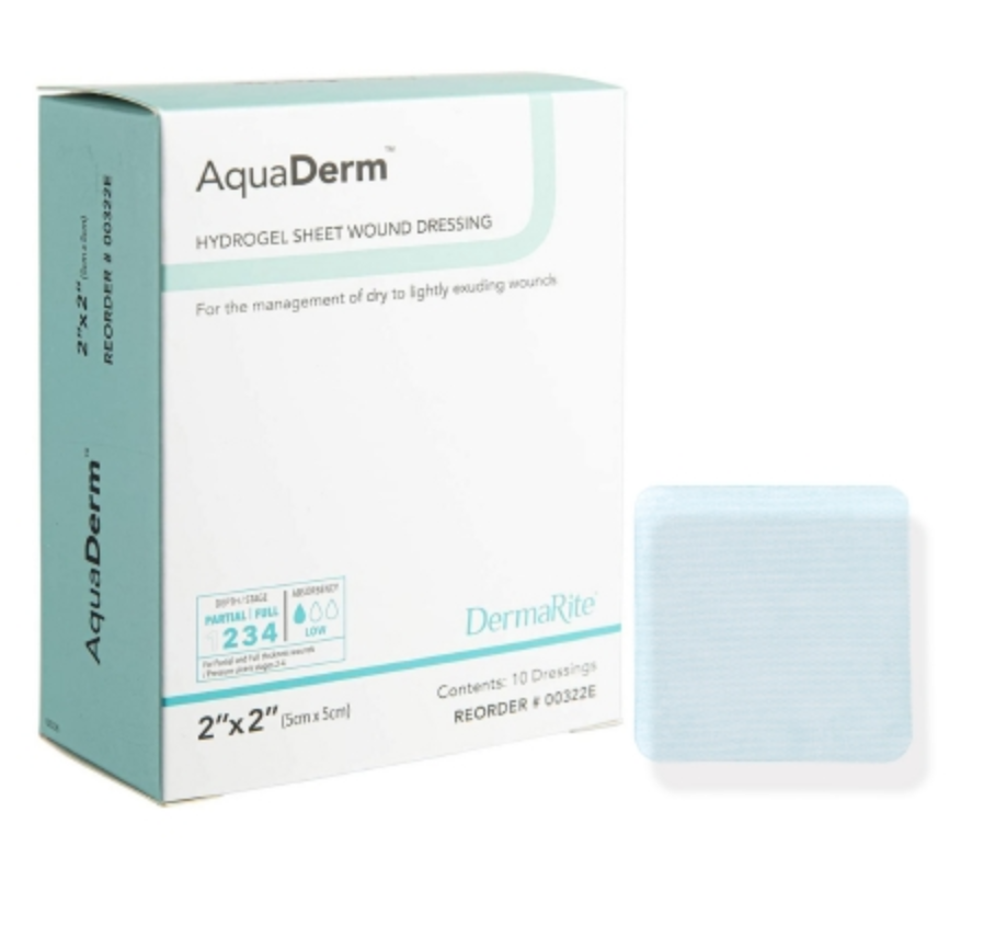 Hydrogel Wound Dressing Sheet 2 X 2 Inch Sheet - Mock Medical