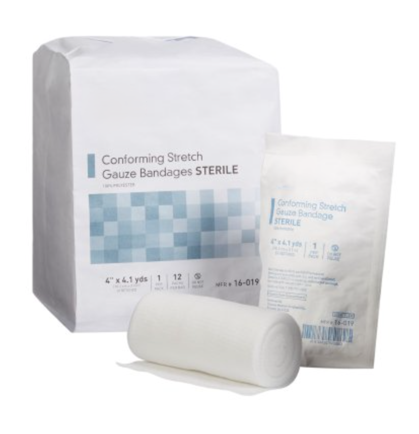 Conforming Bandage 4 Inch X 4-1/10 Yard 1 per Pack Roll Shape - Mock ...