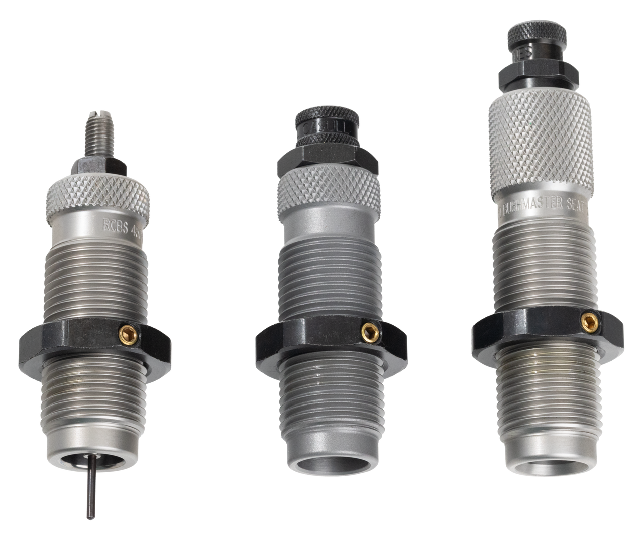 3‑Die Taper Crimp Set (Group C) | Steel Sizer, Expander & Seater Dies ...