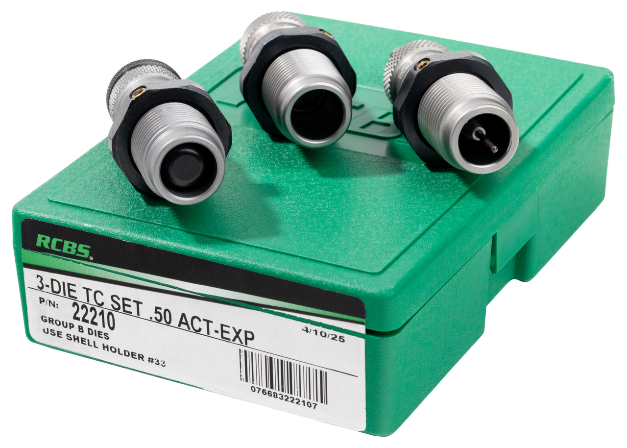 3‑Die Taper Crimp Set (Group B) | Hardened Steel Sizer, Expander ...