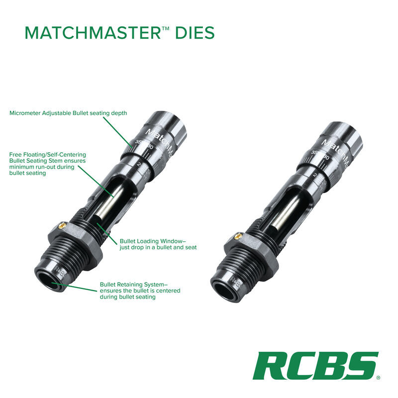 MatchMaster Seater Die | Oversized Micrometer & Loading-Window Seating ...