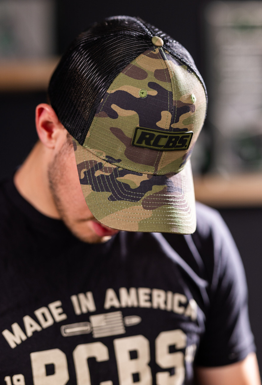 RCBS Woodland Camo Hat