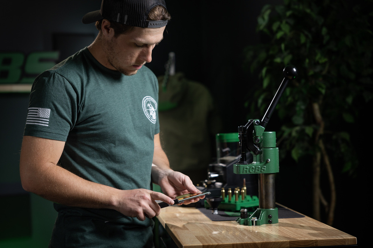 RCBS Precisioneered T‑Shirt – Forest Green | 60/40 Cotton‑Poly Tee for ...