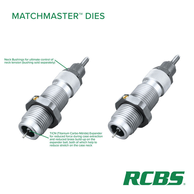 MatchMaster Full‑Length Bushing Die Set | Micrometer Seating & Neck ...