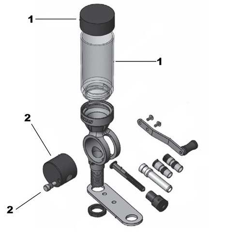 UPM‑3 Hopper/Cap | Replacement for Uniflow Powder Measure III - RCBS