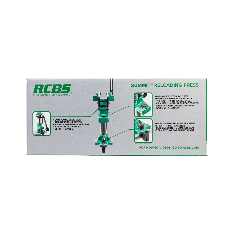 Summit Single Stage Reloading Press | Heavy‑Duty C‑Frame & Ambidextrous ...
