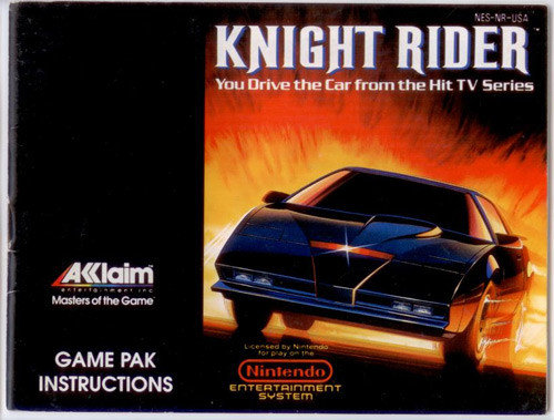 Manual Knight Rider Nintendo NES Instructions For Sale | DKOldies