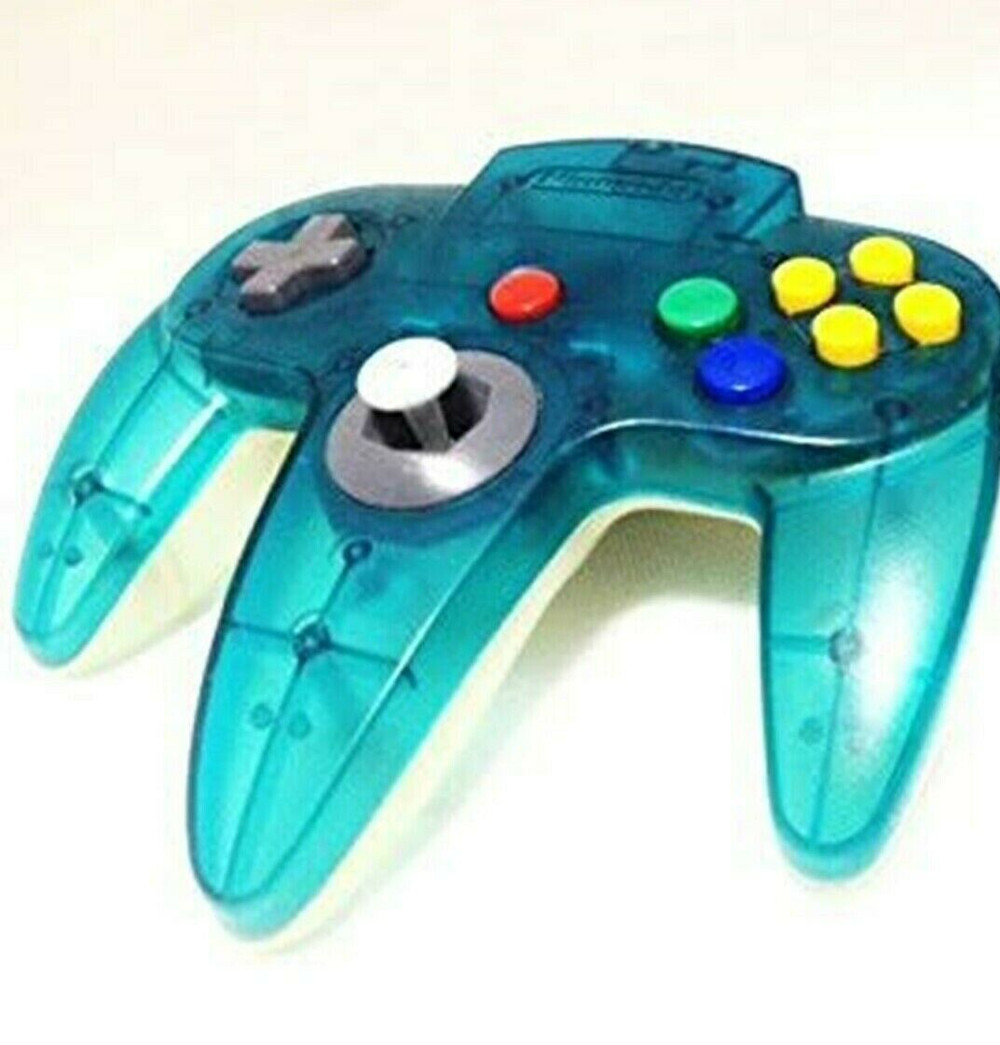 Nintendo 64 Controller Blue on Clear N64 For Sale | DKOldies
