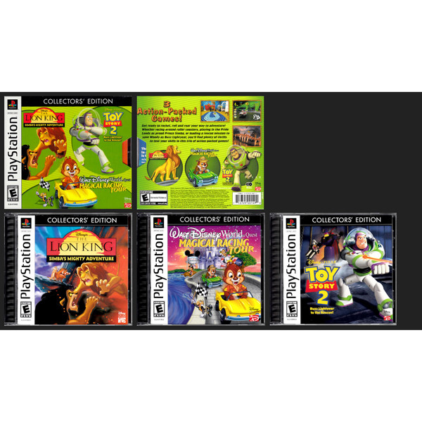 Complete Disney Collector's Edition PS1 Game Bundle For Sale