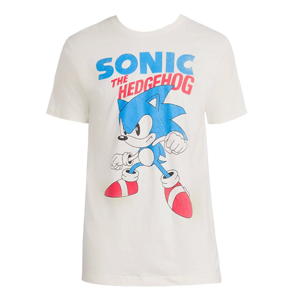 Sonic the Hedgehog White Officially Licensed T-Shirt For Sale | DKOldies