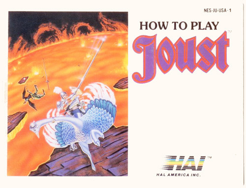 Manual Joust Nintendo NES Instructions For Sale | DKOldies