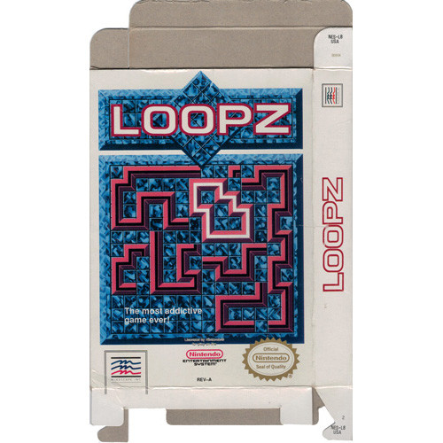 Nintendo NES Box for Loopz Puzzel For Sale | DKOldies
