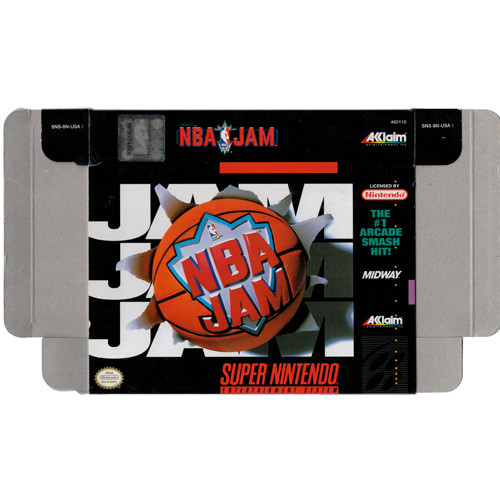 NBA Jam Basketball Super Nintendo Box For Sale | DKOldies