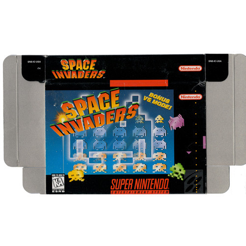 Space Invaders Super Nintendo SNES Box For Sale | DKOldies