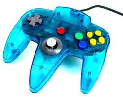 Clear Blue Nintendo 64 Video Controller N64 For Sale | DKOldies