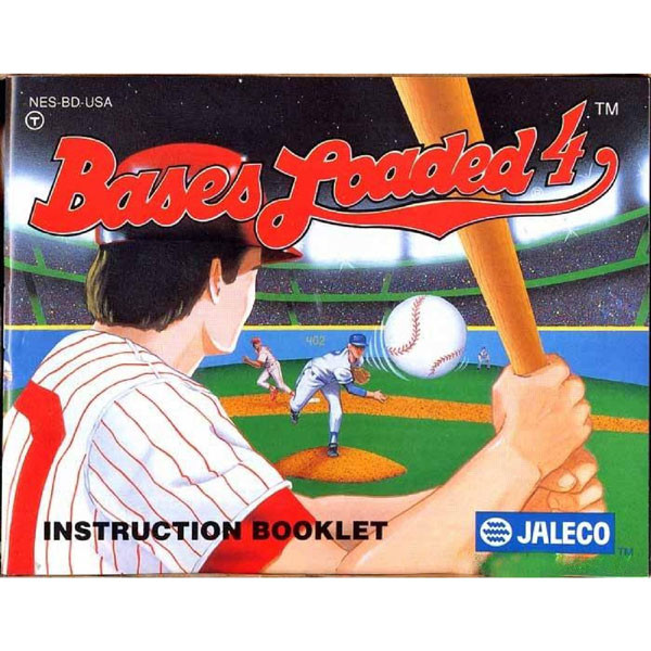 Manual Bases Loaded 4 Nintendo NES Instructions For Sale | DKOldies
