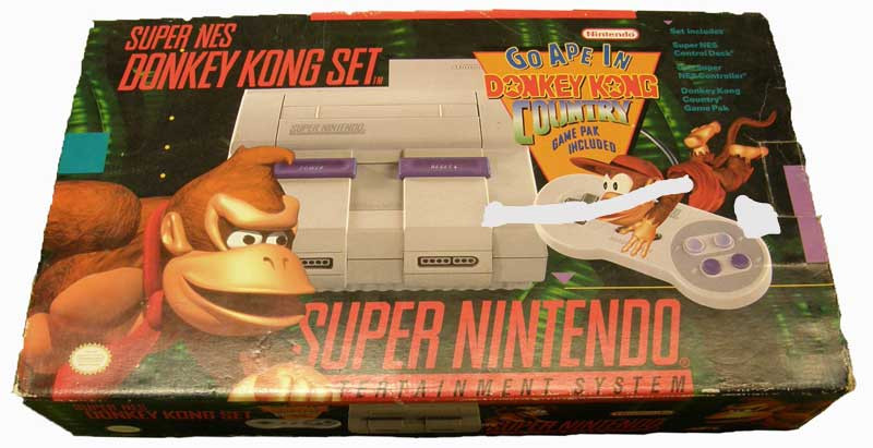 SNES System System Donkey Kong Set Complete in Box For Sale | DKOldies
