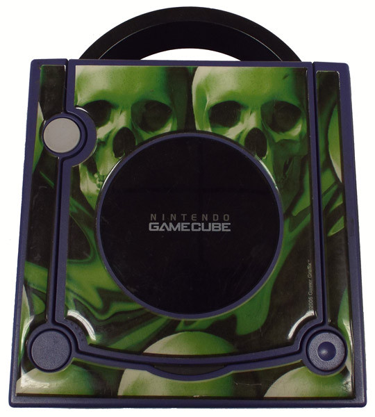 Nintendo GameCube System Console Green Skulls Original Bundle For Sale