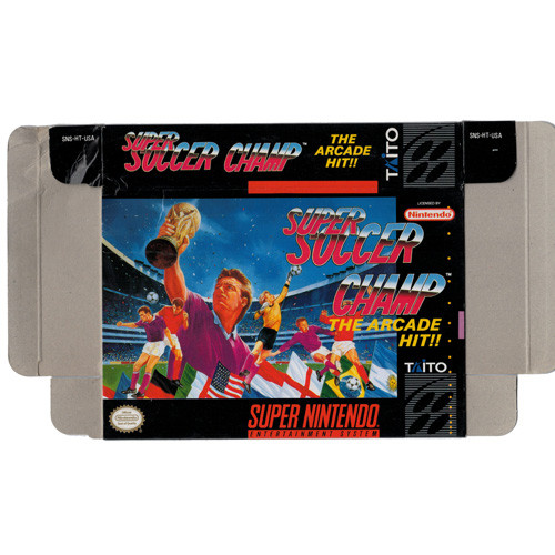 Super Soccer Champ Empty SNES Box For Sale | DKOldies