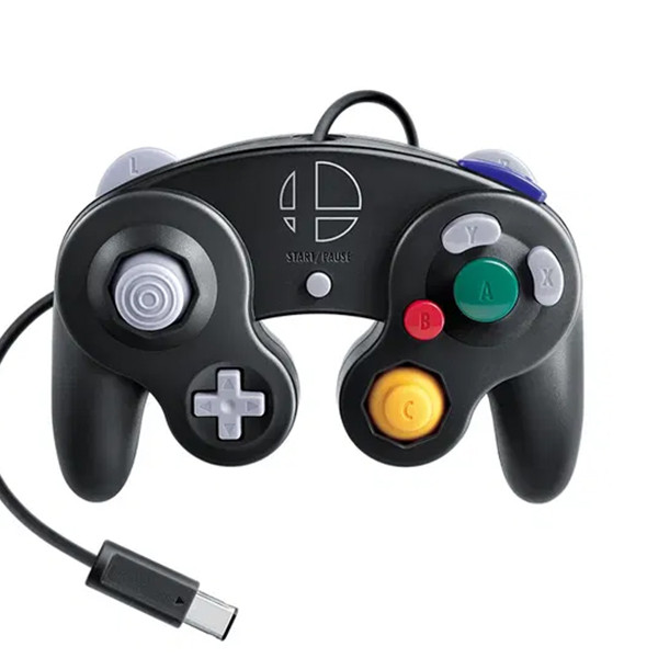 Original Black Super Smash Bros. Ultimate Controller Nintendo GameCube ...
