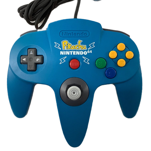 nintendo 64 official blue controller