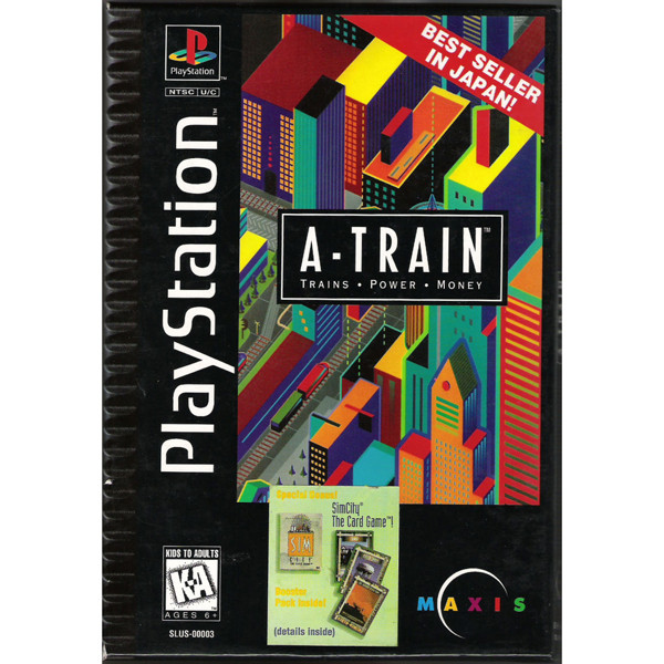 A-Train PS1 Long Box Game For Sale | DKOldies