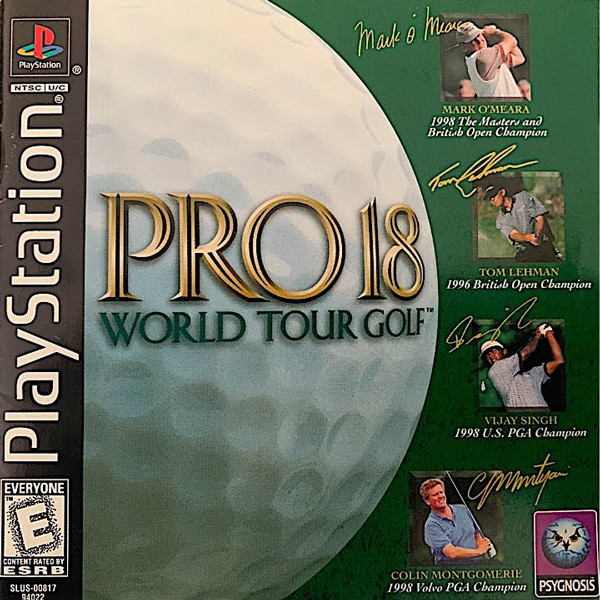 Pro 18 World Tour Golf PS1 Game For Sale | DKOldies