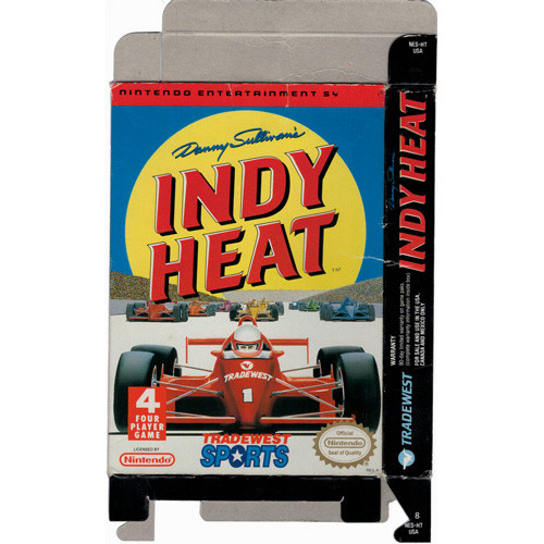 Nintendo NES Box for Danny Sullivans Indy Heat For Sale | DKOldies