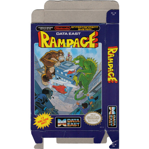 Nintendo NES Box for Rampage For Sale | DKOldies