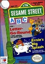 Sesame Street ABC Letter Go Round Nintendo NES Original Game For Sale