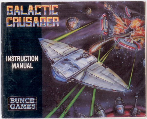 Manual Galactic Crusader Bunch Games Nintendo NES Instructions For Sale
