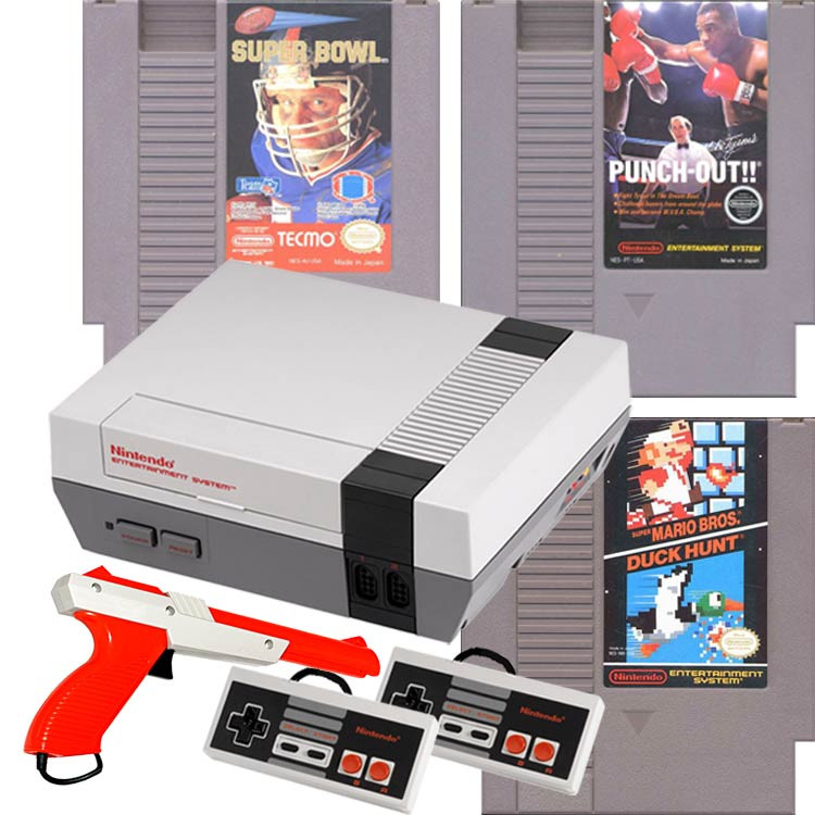 Original Nintendo NES System Console w/Mario 123 & Zapper