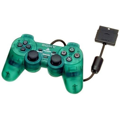 Original Clear Green Controller PS2 For Sale | DKOldies