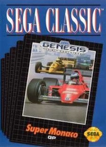 Super Monaco GP Genesis Classic Cover Complete Game For Sale