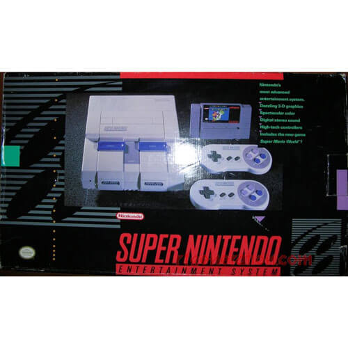 Super Nintendo SNES System Complete in Box For Sale