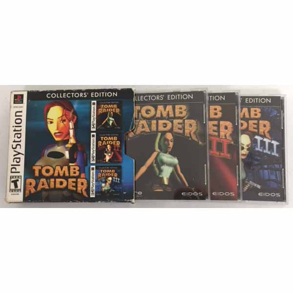 Complete Tomb Raider Collectors Edition PS1 Game Bundle For Sale