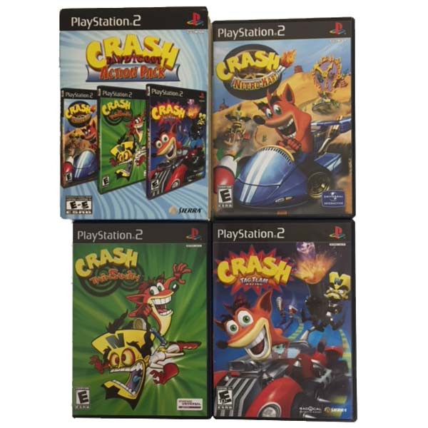 Complete Crash Bandicoot Action Pack - PS2 Game Bundle For Sale