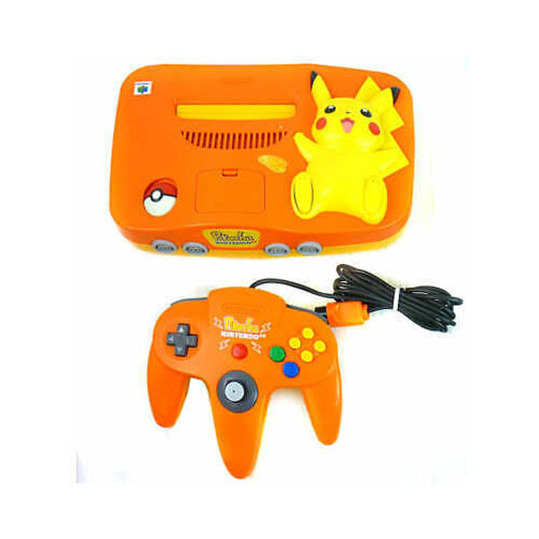 Pokemon Pikachu Orange/Yellow N64 System Pak For Sale