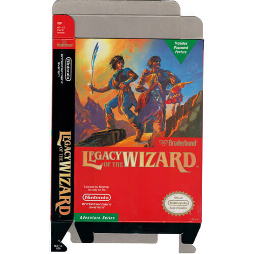 Nintendo NES Box for Legacy Wizard For Sale | DKOldies