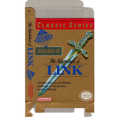 Nintendo NES Box for Legend Zelda IIAdventure Link For Sale