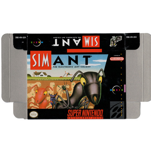 SimAnt Super Nintendo SNES Box For Sale | DKOldies