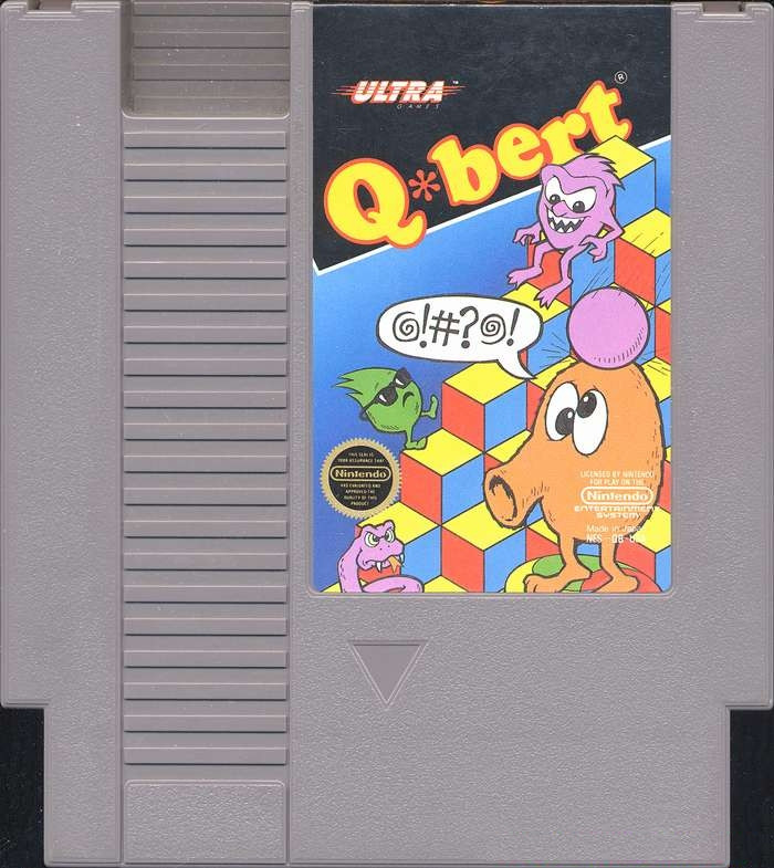Q*bert Nintendo NES Original Game For Sale | DKOldies